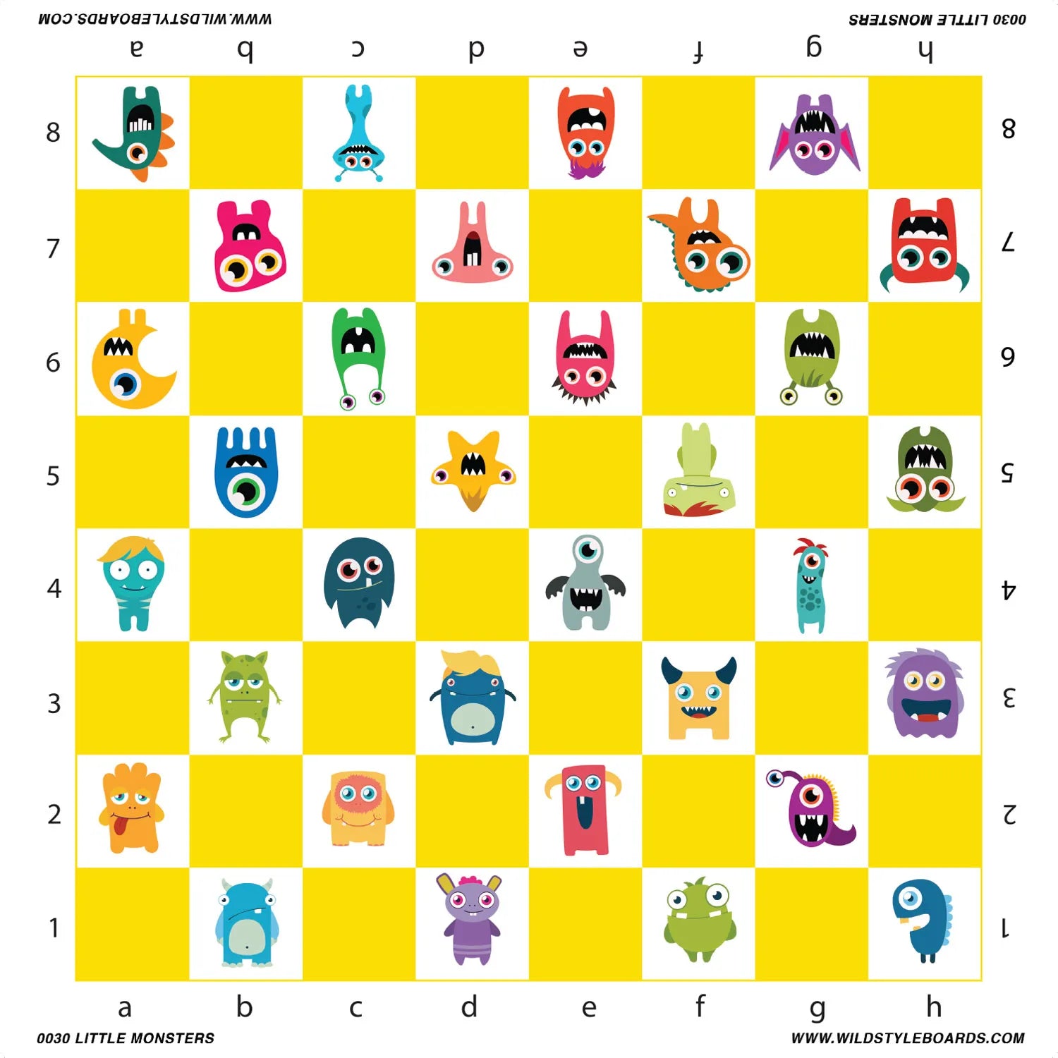 Little Monsters - Full Color Vinyl Chess Board – Wholesale Chess