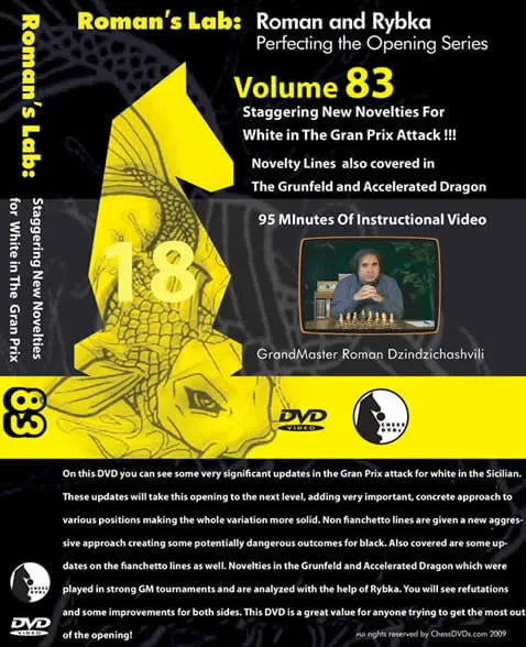 E-DVD ROMAN'S LAB - VOL 83 -Staggering New Novelties – Wholesale Chess
