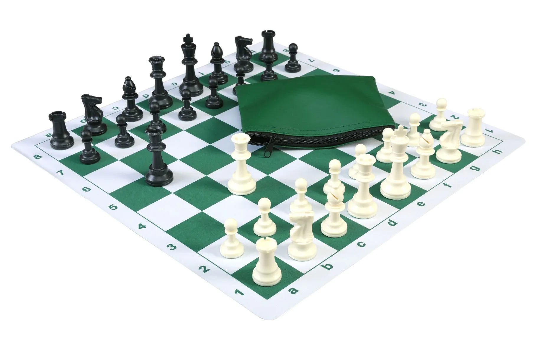 Basic Chess Set Combination with Mousepad Board and Single Weighted ...