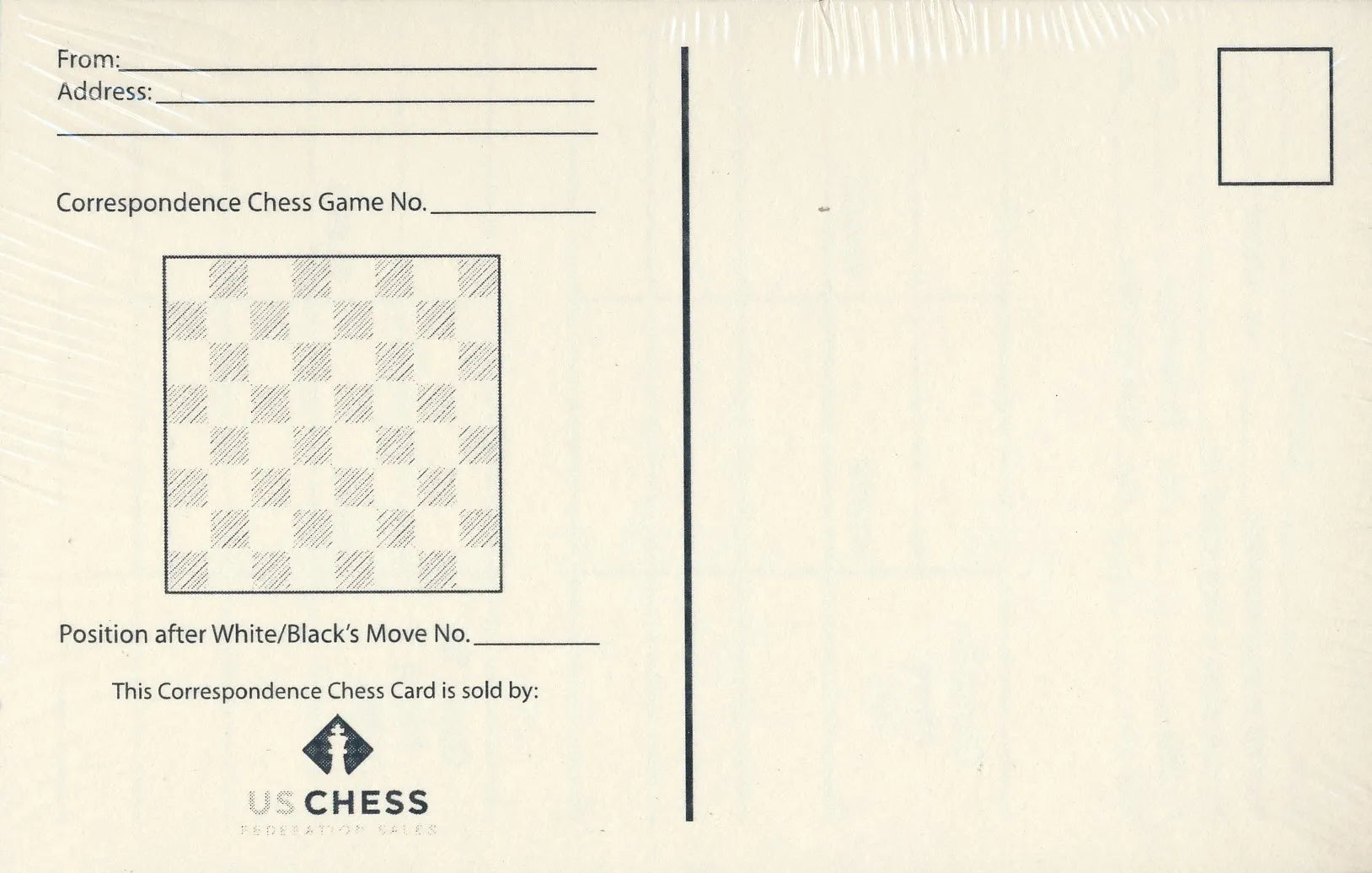 Correspondence Chess Move Mail Card - 50 Pack – Wholesale Chess