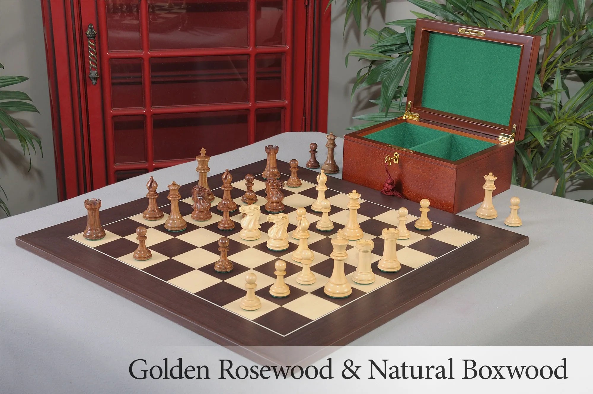 The Congress Series Luxury Chess Set, Box, & Board Combination ...