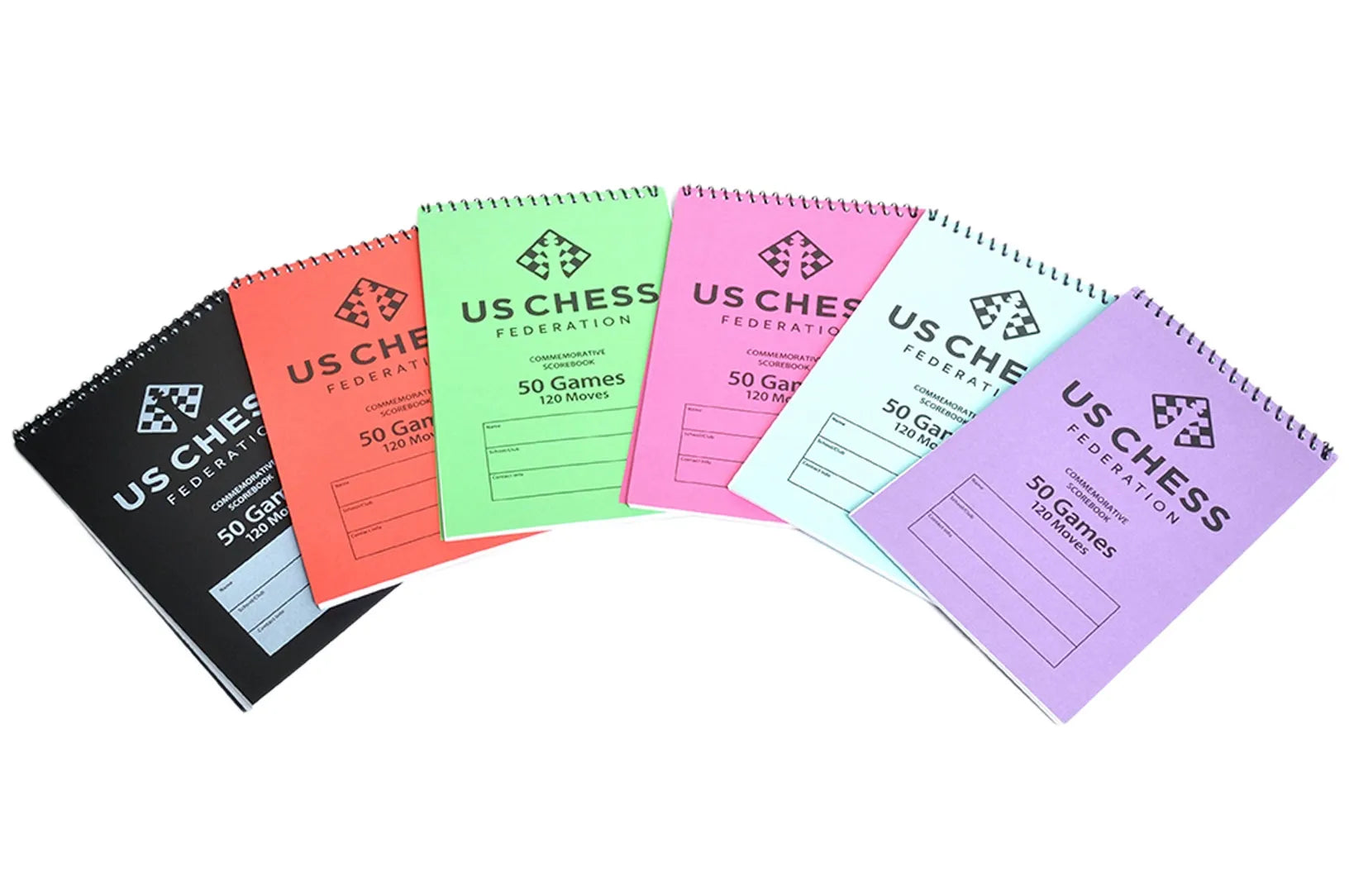 US Chess Federation Commemorative Spiral Scorebook (120 Moves/Game ...